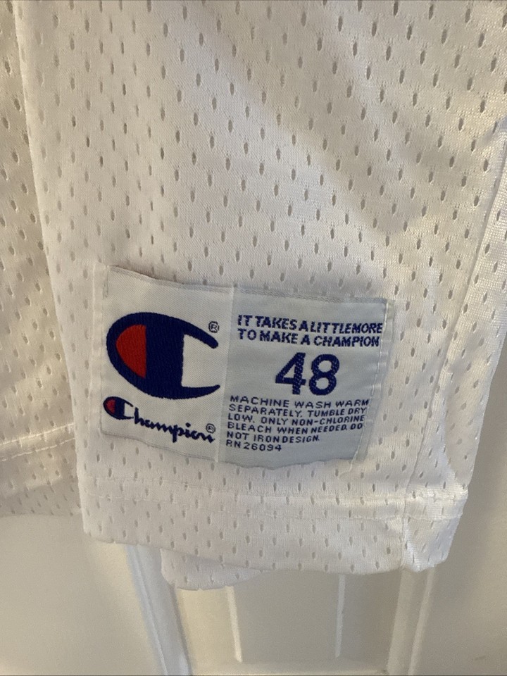 Vintage Champion New England Patriots Bledsoe White Jersey Mint ...