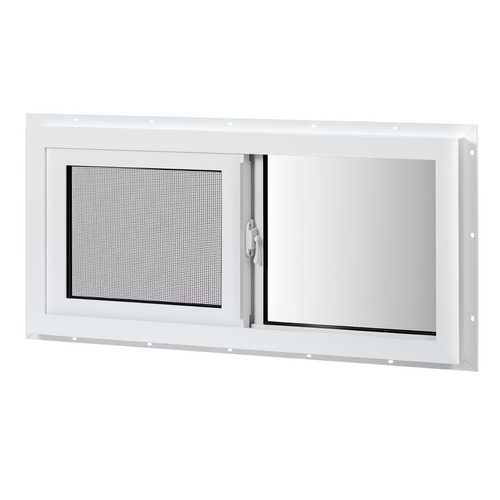 Vinyl Basement Window, 32" x 14" Slider Window with Double Pane ...