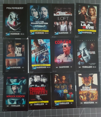 Redbox Lot of 36 Different Movie Cards Mini Posters FILL YOUR LIGHTBOX ...