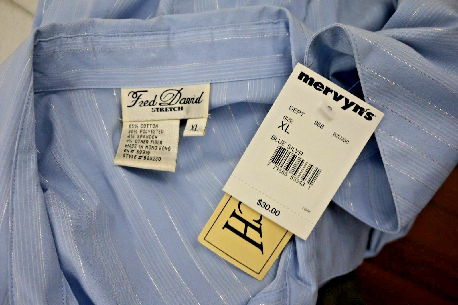 NEW Fred David Stretch Women's Button Front Long Sleeve Shirt Top Size ...