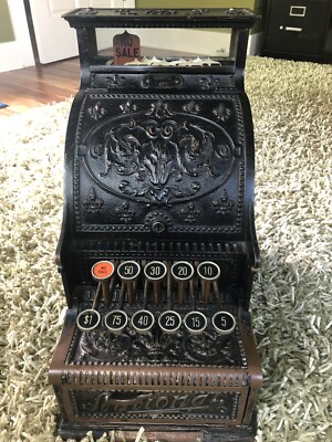 Rare Old Brass National Cash Register #211 General Store Register | eBay