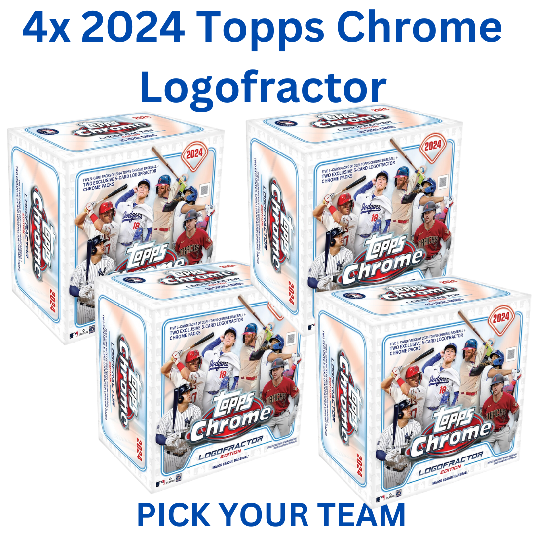 Colorado Rockies 2024 MLB Baseball Topps Chrome LOGOFRACTOR 4x Box ...