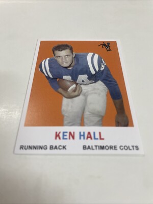 1959 Football Ken Hall Custom Card Baltimore Colts Texas A&M Aggie A ...