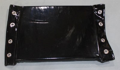 Patent Black Vinyl Turnbuckle Pads, Wrestling Boxing MMA Shiny | eBay