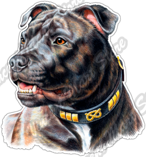Stafford Bull Terrier Dog Pet Breed Animal Car Bumper Vinyl Sticker ...