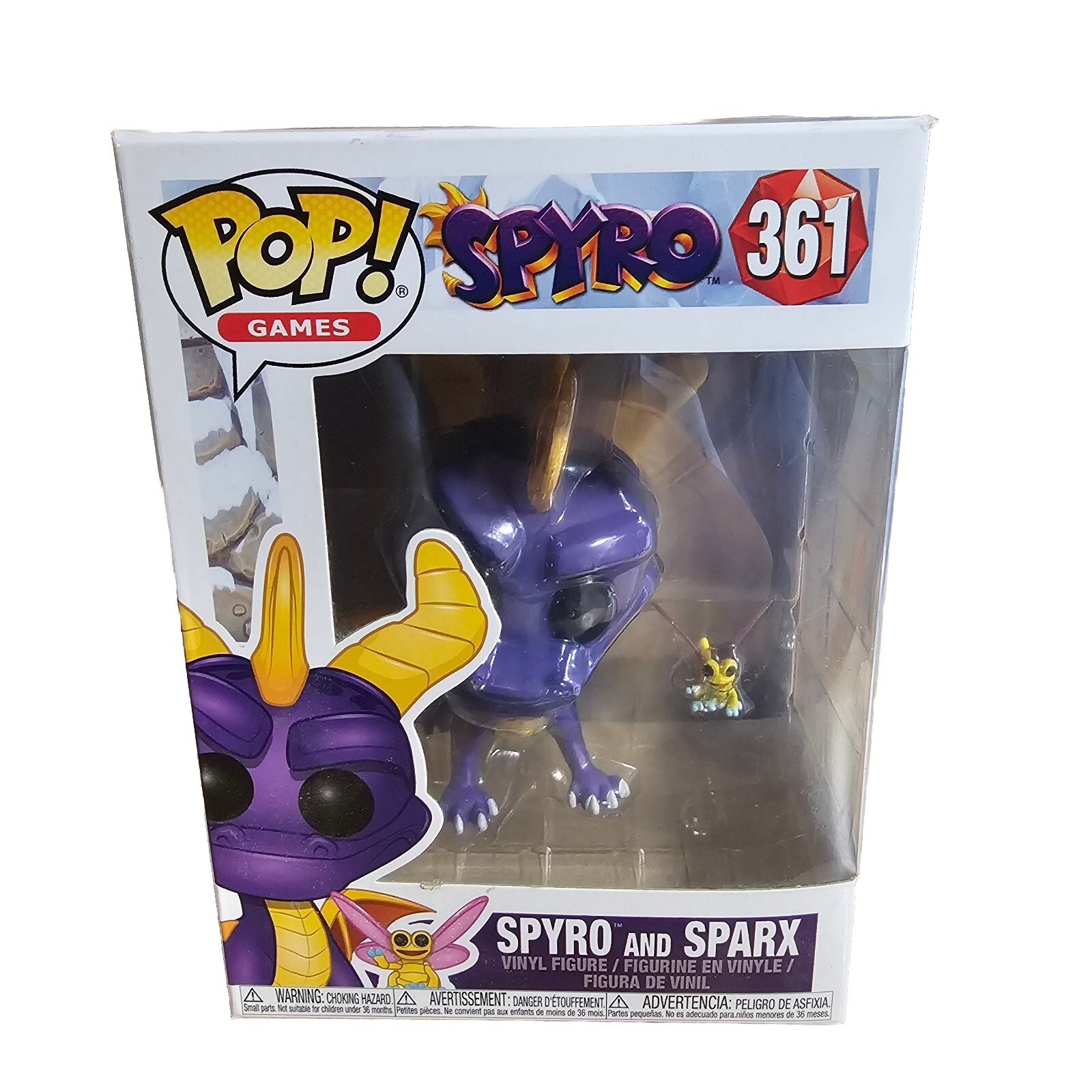 Funko Pop! Vinyl: Spyro - Spyro the Dragon (w/ Sparx) #361 889698327633 ...
