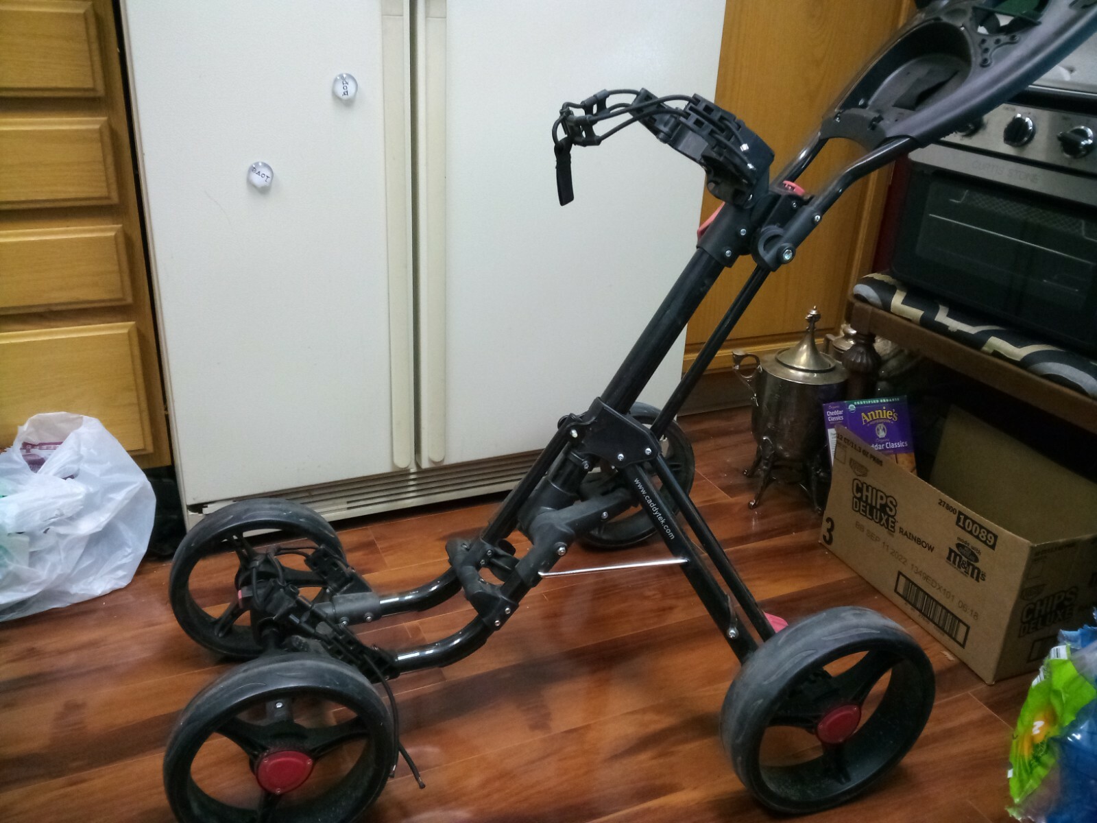 CaddyTek Explorer V8 - SuperLite 4 Wheel Golf Push Cart, Explorer ...
