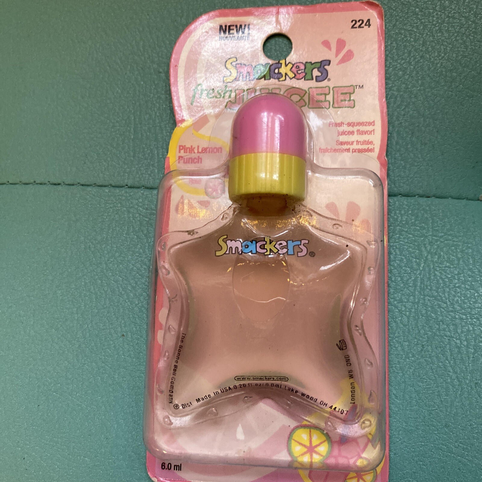 Lip Smackers Fresh Juicee PINK LEMON PUNCH Lip Gloss Bonne Bell NEW ...