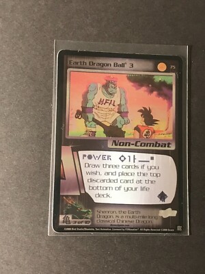 EARTH DRAGON BALL 3 #75 Limited Foil Saiyan Saga DBZ CCG | eBay