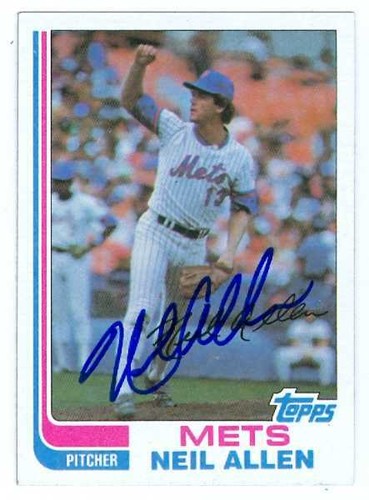 Neil Allen autographed Baseball Card (Mets) 1982 Topps Baseball Card ...