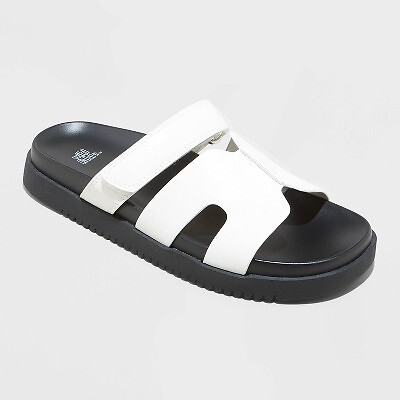 Women's Hayley Slide Sandals - Wild Fable White 6 | eBay