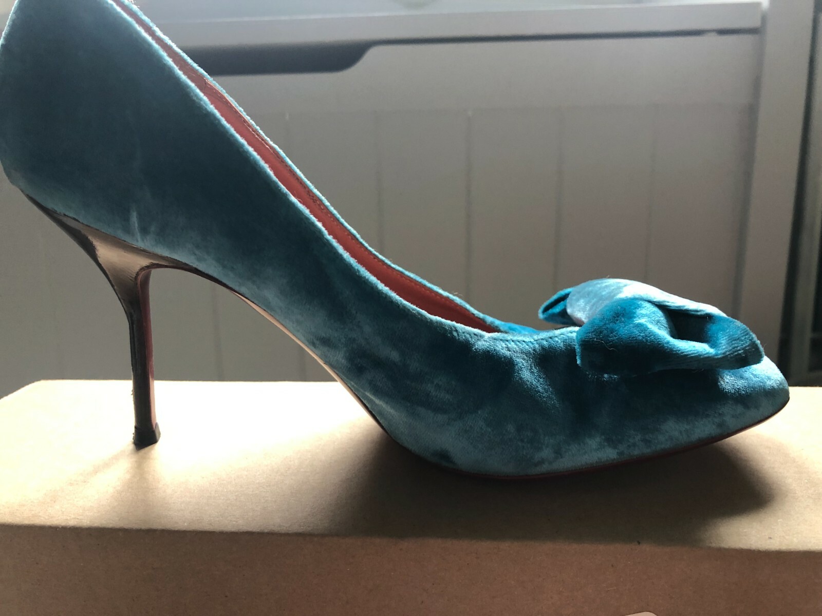 Amazing Velvet Stiletto. Made in Italy. Original reta… - Gem