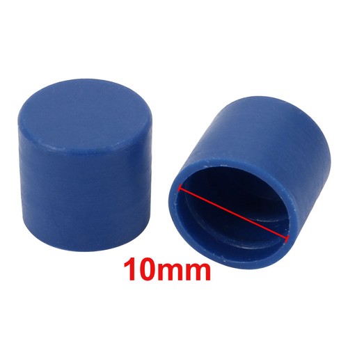 43pcs 10mm Inner Dia PE Plastic End Cap Bolt Thread Protector Tube ...