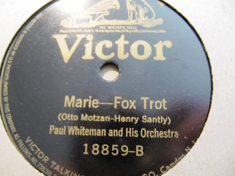 1922 Paul WHITEMAN Or On the GIN GINNY SHORE FOX TROT Marie VICTOR ...