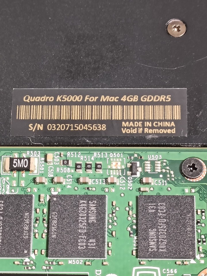 NVIDIA QUADRO K5000 FOR MAC 4GB GDDR5 VCQK5000MAC-PB TESTED! | eBay
