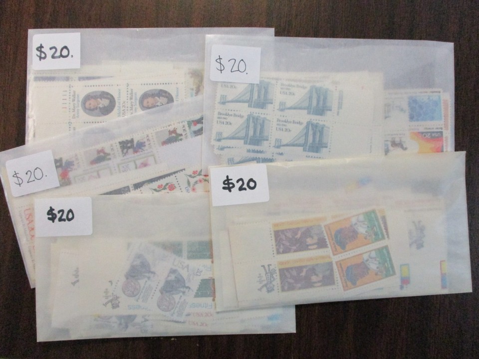 Discount Postage -20¢ Values x 500 in Packages of 100, Face $100 - Free ...