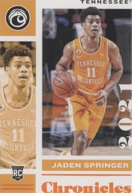 2021-22 Panini Chronicles Draft Picks - Jaden Springer #20 Orange (RC ...