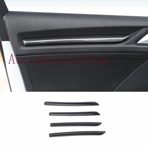 For Audi A3 S3 RS3 2014~21s Carbon Fiber Inner Door Panel Strip Cover ...