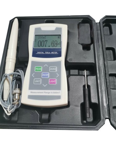 Digital Tesla Meter Gaussmeter Magnetic Field Flux Tester with Accuracy ...