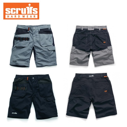 Scruffs Work Shorts TRADE FLEX HOLSTER Shorts Lightweight Slim Fit Grey ...