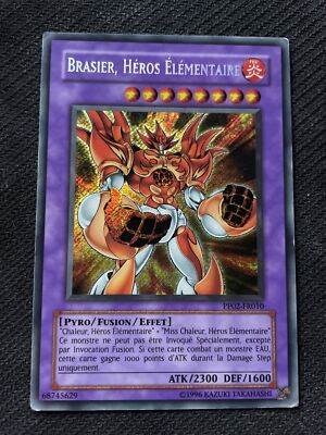 CARTE YU-GI-OH! BRASIER, HEROS ELEMENTAIRE PP02-FR010 TRES BON ETAT FR ...
