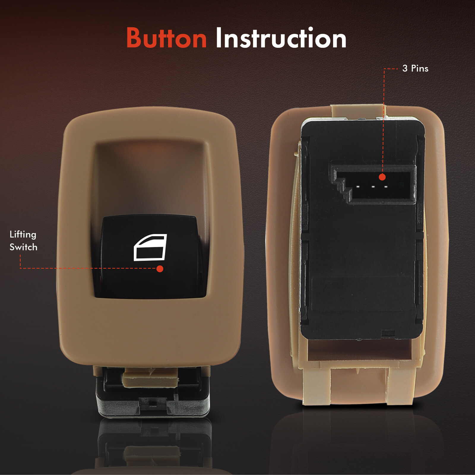 Front Right Power Window Switch Cream for BMW E90 E91 E70 E71 3-Series ...