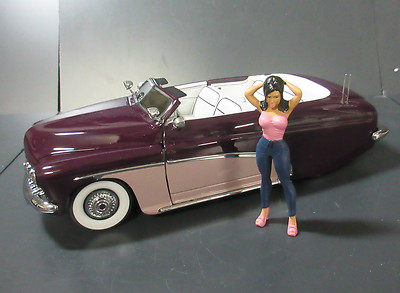 1950's MERCURY CUSTOM LOWRIDER LEAD SLED HOT ROD 1/24 DANBURY MINT NIB ...