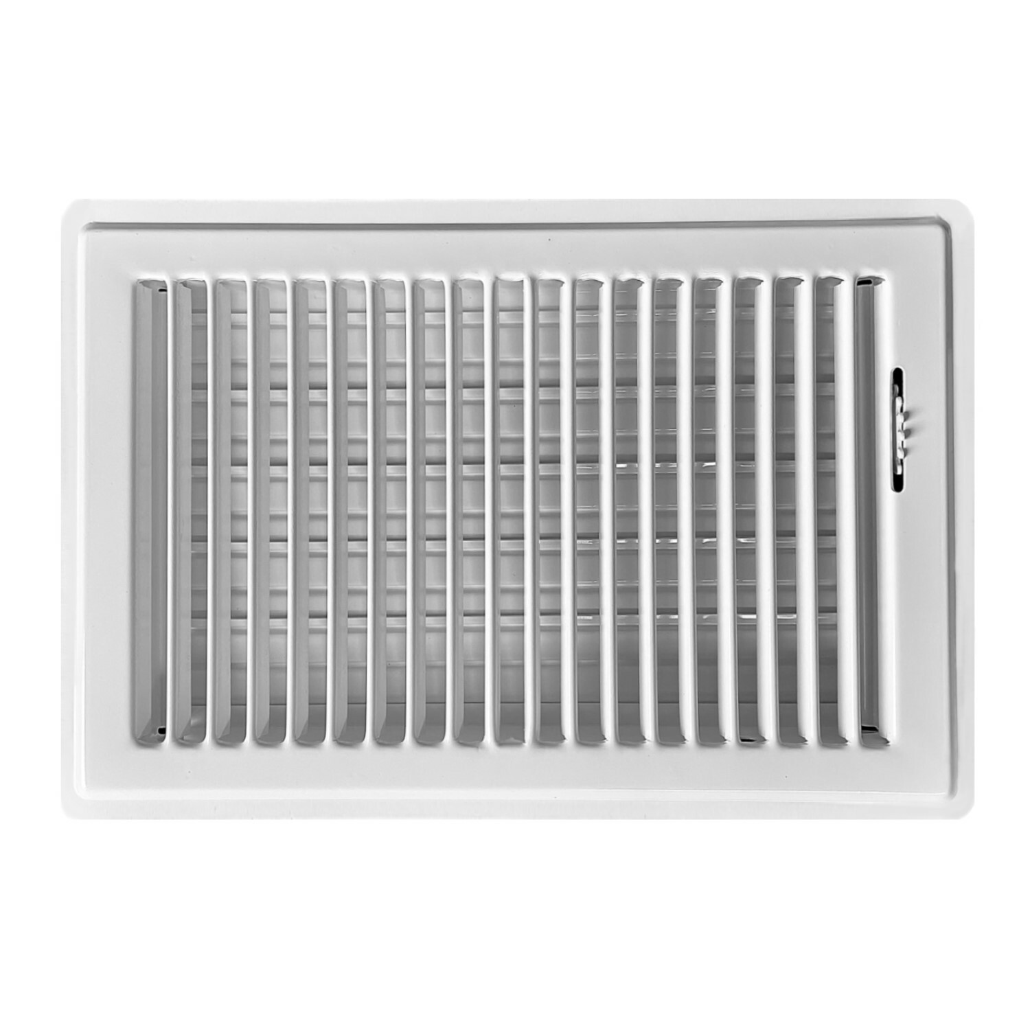 White Classic Stamped Steel Floor Registers - Multiple Sizes | eBay