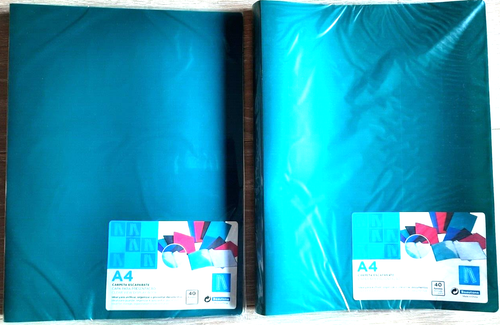 2x A4 Soft Cover Display Book Presentation Folder File Portfolio 40 ...
