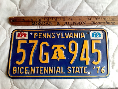 Vintage Auto License Plate Pennsylvania Bicentennial Liberty Bell 1976 ...