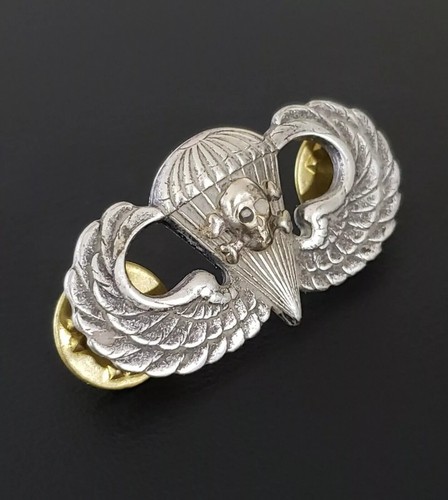 Skull Jump Wing Airborne Badge US Army Parachute Military Insignia Pin ...