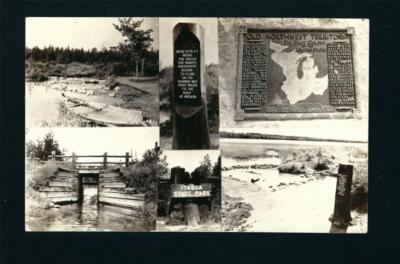 Itasca St Park Minnesota MN c1939 RPPC Lake Outlet Tunnel, Plaque ...