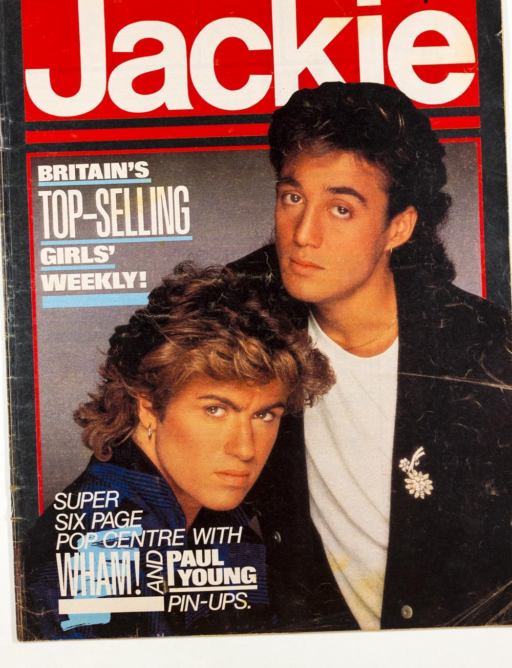 George Michael pin-up Wham poster Andrew Ridgeley Paul Young Jackie ...