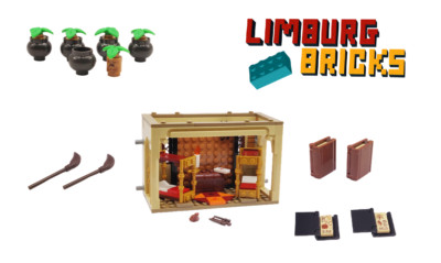 Lego Harry Potter 40452 Hogwarts Gryffindor Schlafsäle, Alraune, Bücher ...