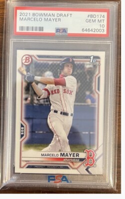 2021 Bowman Draft Marcelo Mayer Paper 1st Bowman PSA 10 Gem Mint | eBay