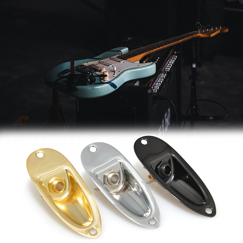 Square Style Plate Guitar Bass 1/4 Output Input Jack Socket For ...