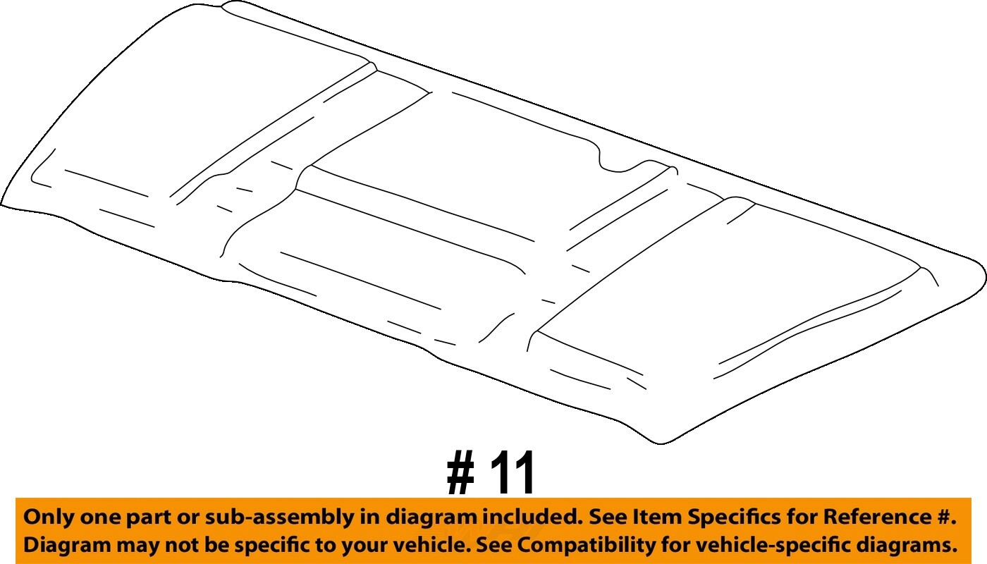 GM OEM 03-09 H2 Hood Grille Hood Components-Insulator Pad 15800593 | eBay