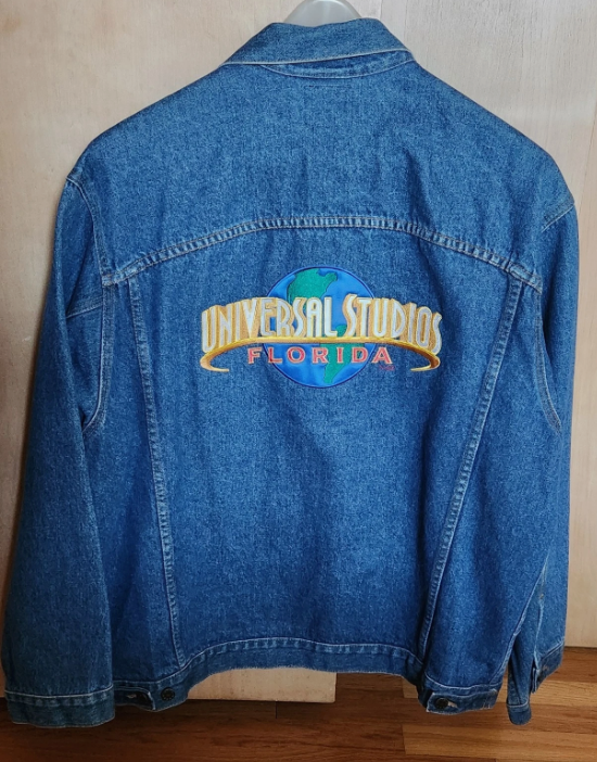 Universal Studios Florida Men's Blue Denim Jacket Size w/Embroidered ...