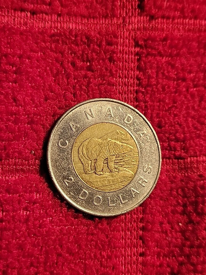 1998 - Canada Canadian Two Dollar "Toonie" Coin. $2 Polar Bear! | eBay