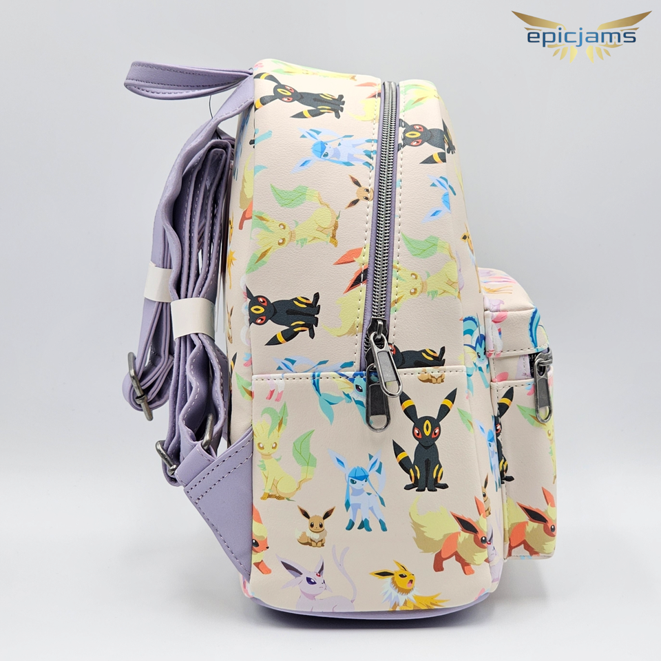 Loungefly Pokemon Eevee Eeveelutions All Over Print Mini Backpack Bag ...