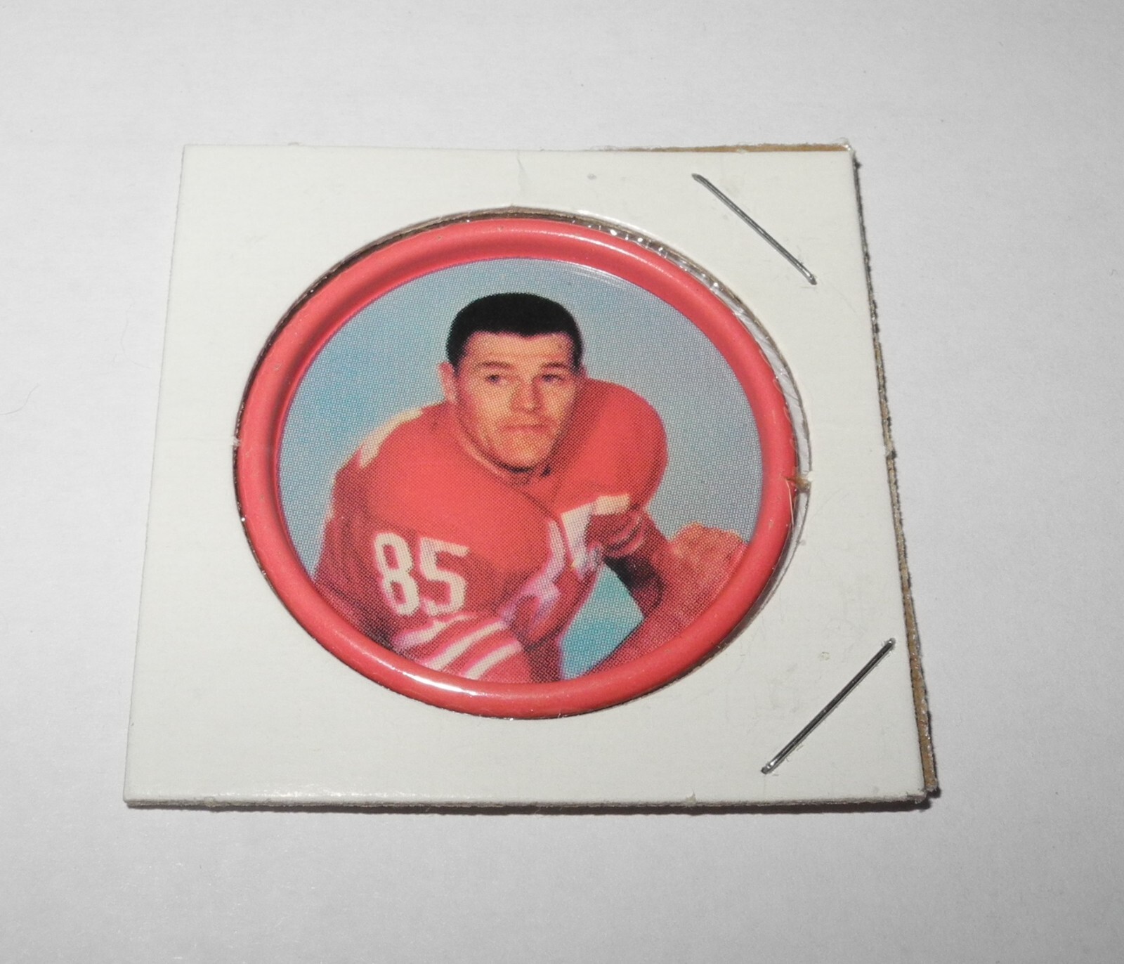 1962 Salada Football Coin Pin #33 Monty Stickles San Francisco 49'ers ...