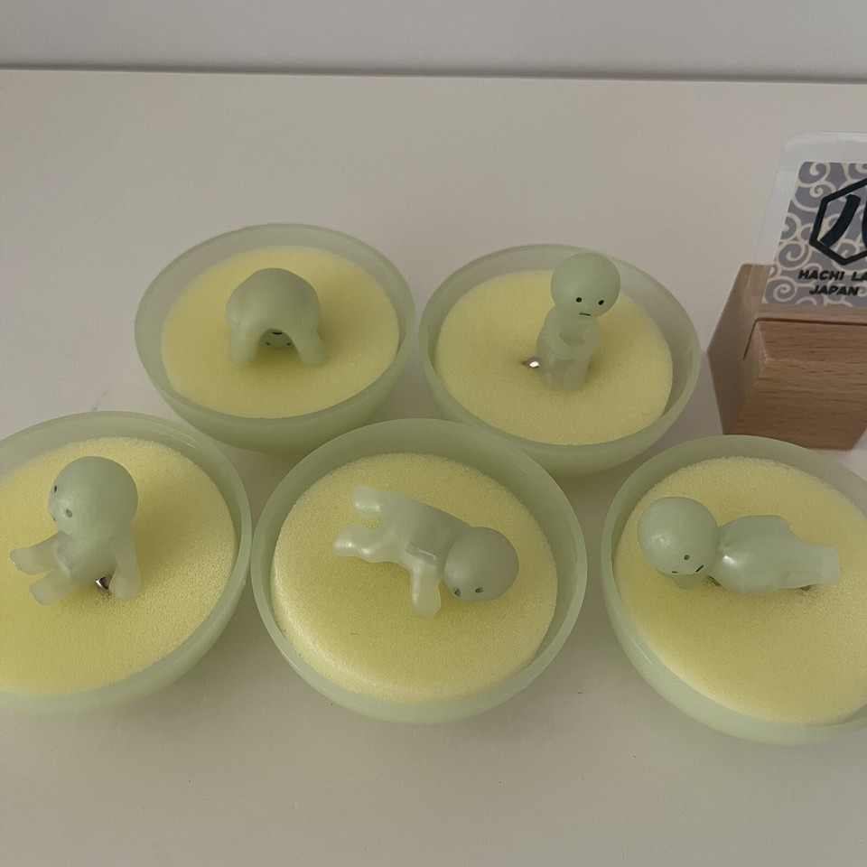 SMISKI Ring GASHAPON Gacha Ringcolle Complete 5 pieces Set GLOW IN THE ...