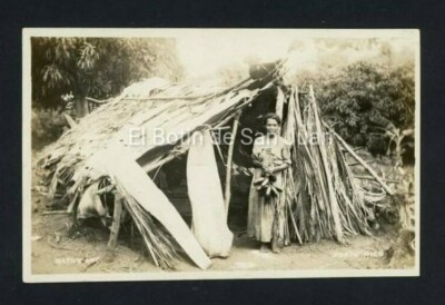 ANTIQUE RPPC POSTCARD / NATIVE HUT PORTO RICO / PUERTO RICO 1900's | eBay