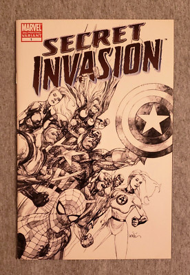 Secret Invasion #1 2008 Marvel Sketch Variant 3rd Printing | eBay