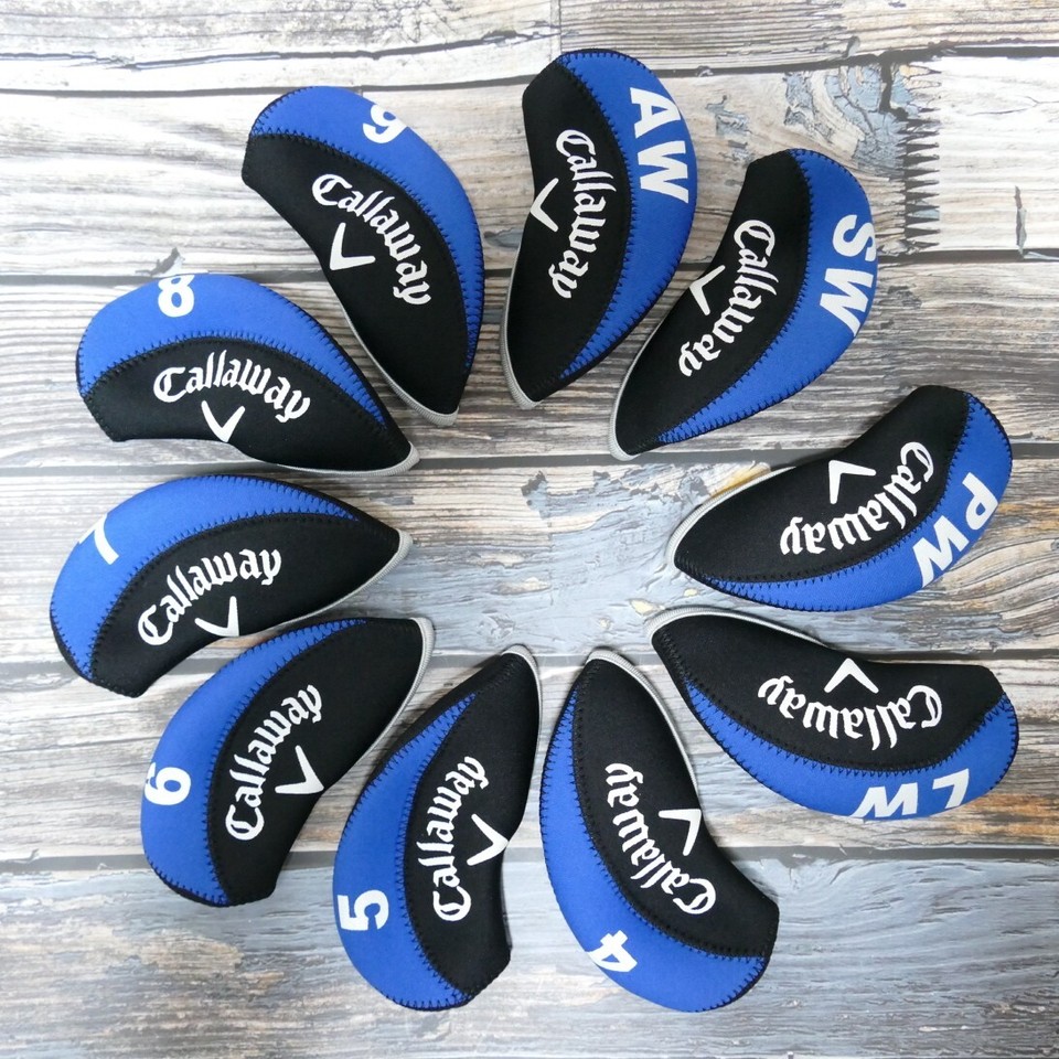 Callaway V Golf Iron Cover Blue Black color 10 PCS Set Compatible with ...