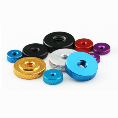 M3-M6 Knurled Thumb Nuts Thin Round Nuts Knurled Panel Nuts Aluminum ...