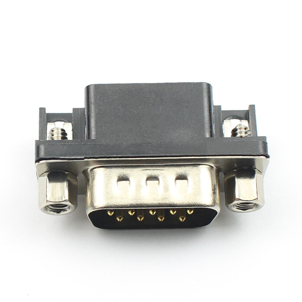 50Pcs D-SUB 9 Pin Male Right Angle PCB Connector Adapter Converter 2 ...