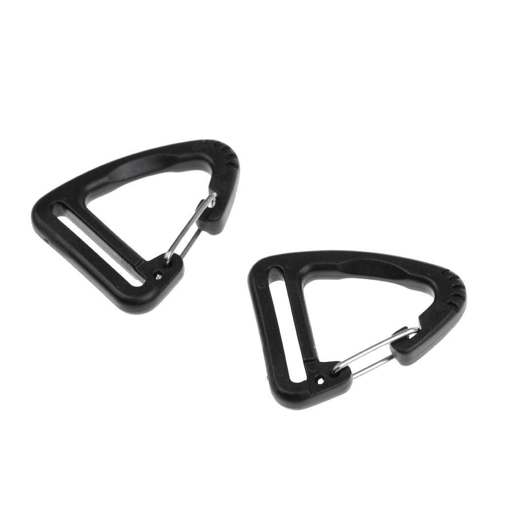 10x Plastic Carabiner Snap Hook For Backpack Bag Strap Buckle Keychain ...