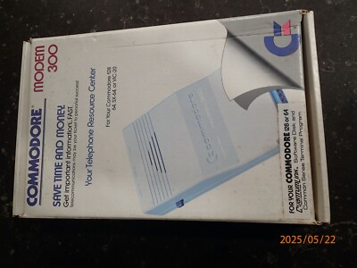 Commodore 64 Modem 300 Model 1660 Vintage W/Box & Paperwork | eBay