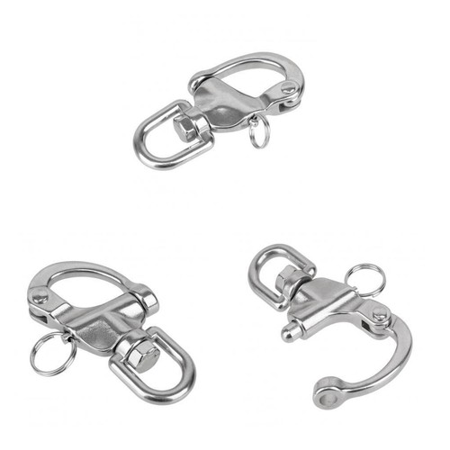 Heavy Duty 316 Stainless Steel Marine Boat Yacht Swivel Bail Snap | eBay